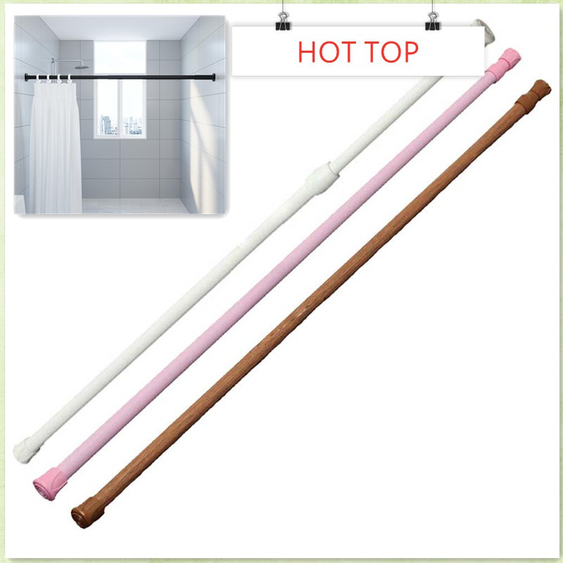 Spring Loaded Extendable Telescopic Net Voile Tension Curtain Rail Pole ...