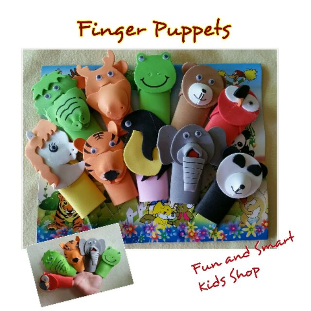 FUNandSMART Foam Animals Finger Puppets | Shopee Philippines