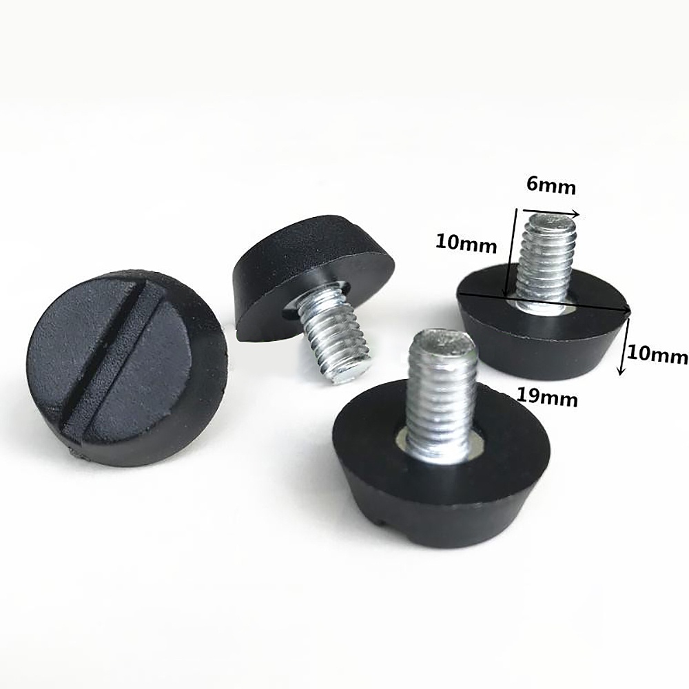 M6 M8 Furniture Adjustable Foot Screw Nut Tube Plug Slotted Screw 10mm ...