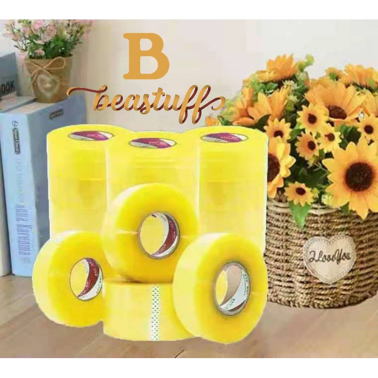 Quality Packaging Tape Clear 100m 200m 1pc | Shopee Philippines