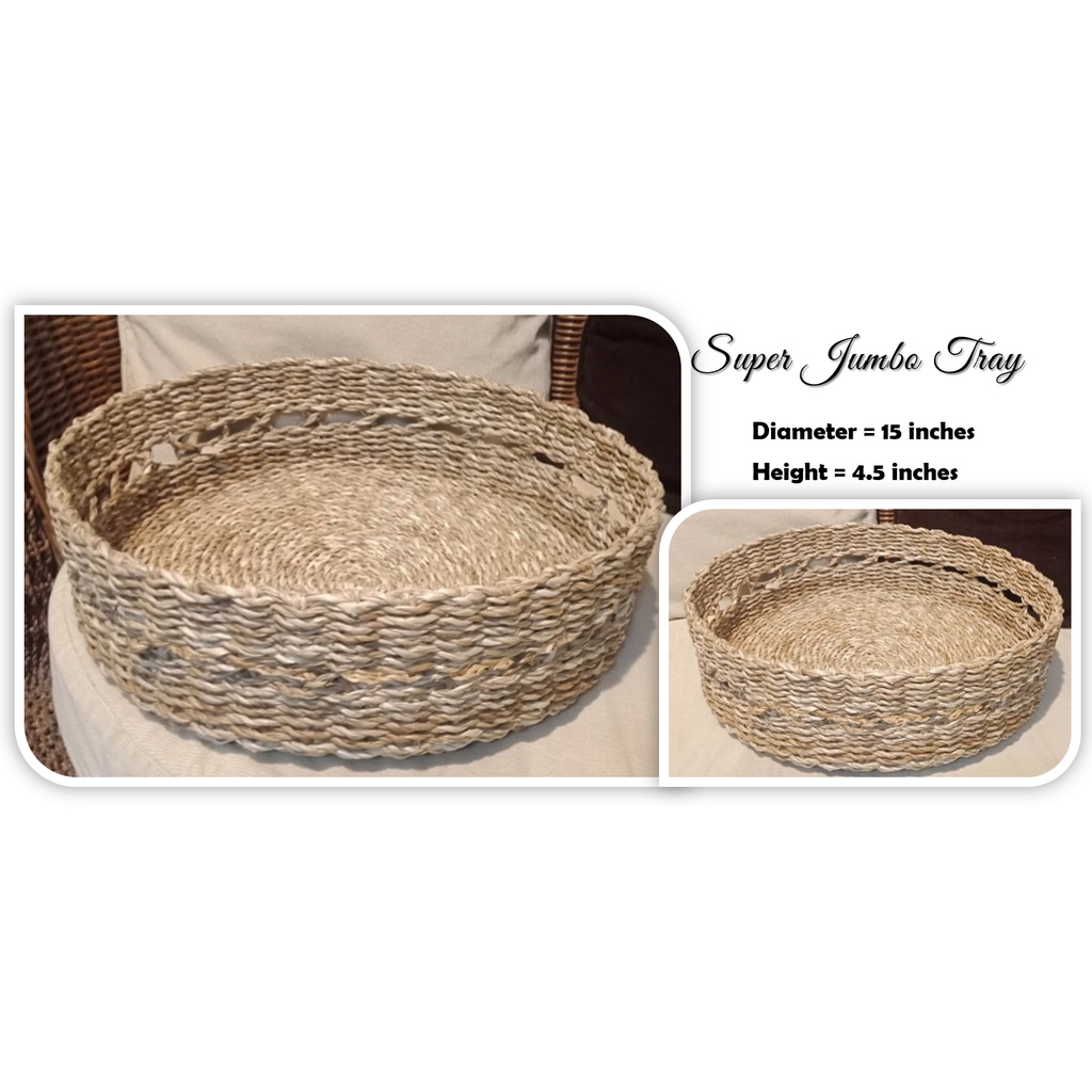 Round Native Tray | Super Jumbo Size | Big Tray | Native Center Piece ...