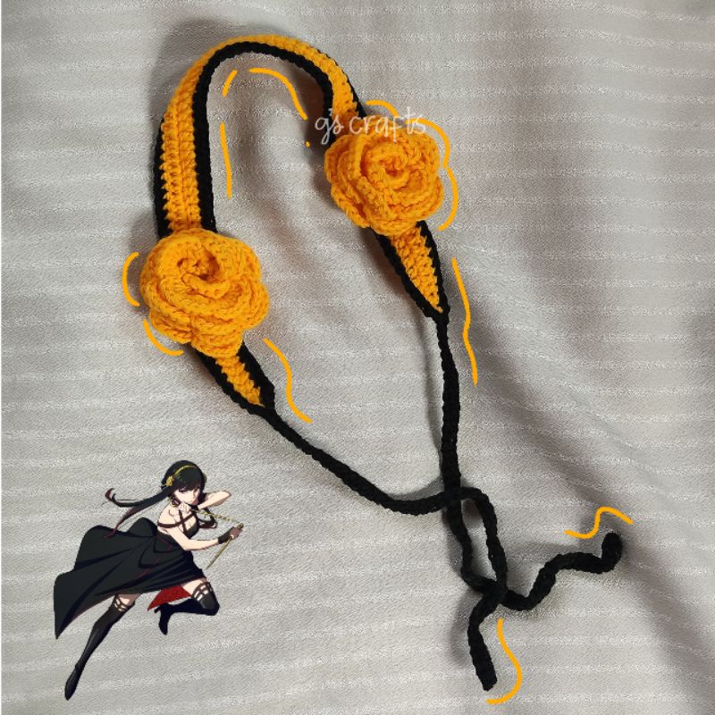 G's Crafts Spy X Family-inspired Crochet Headband Anya and Yor Forger ...