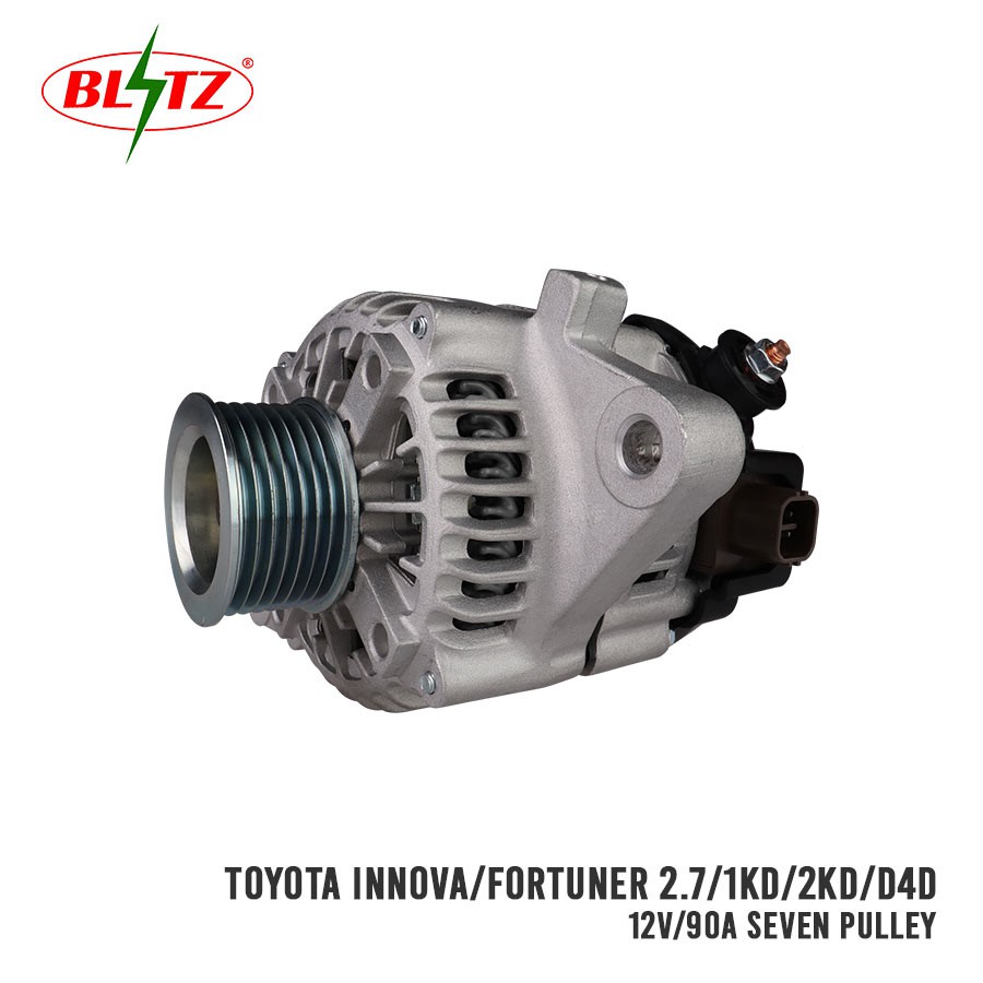 TOYOTA INNOVA FORTUNER ALTERNATOR ASSEMBLY 12V 90A SEVEN PULLEY BLITZ ...