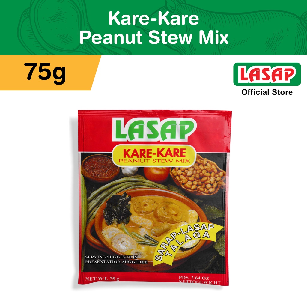 Lasap Kare Kare Pinoy Food Mix 75g | Shopee Philippines