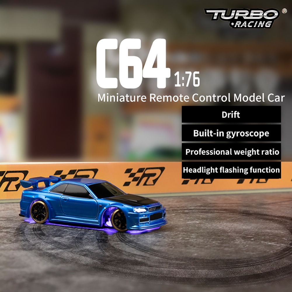 TURBO RACING 1:76 New Flat Running C64 C61 C62 C63 Full Scale Mini ...