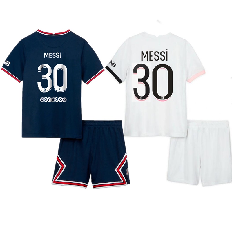 New Messi Kids Kit PSG football jersey for home and away fans of Paris ...
