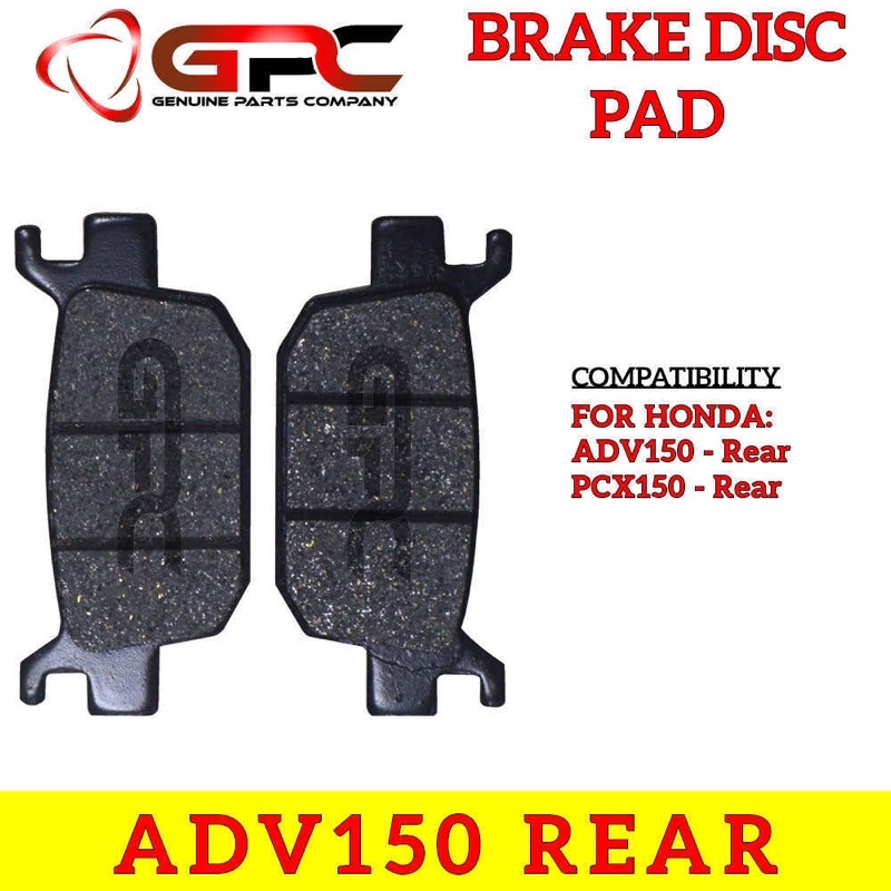 PCX 150/ ADV150 REAR DISC PAD GPC | Shopee Philippines