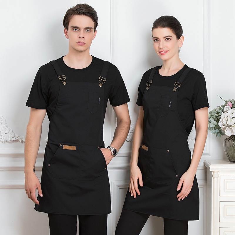 Canvas Apron Kitchen Restaurant Antifouling Apron Adult Workwear Apron ...
