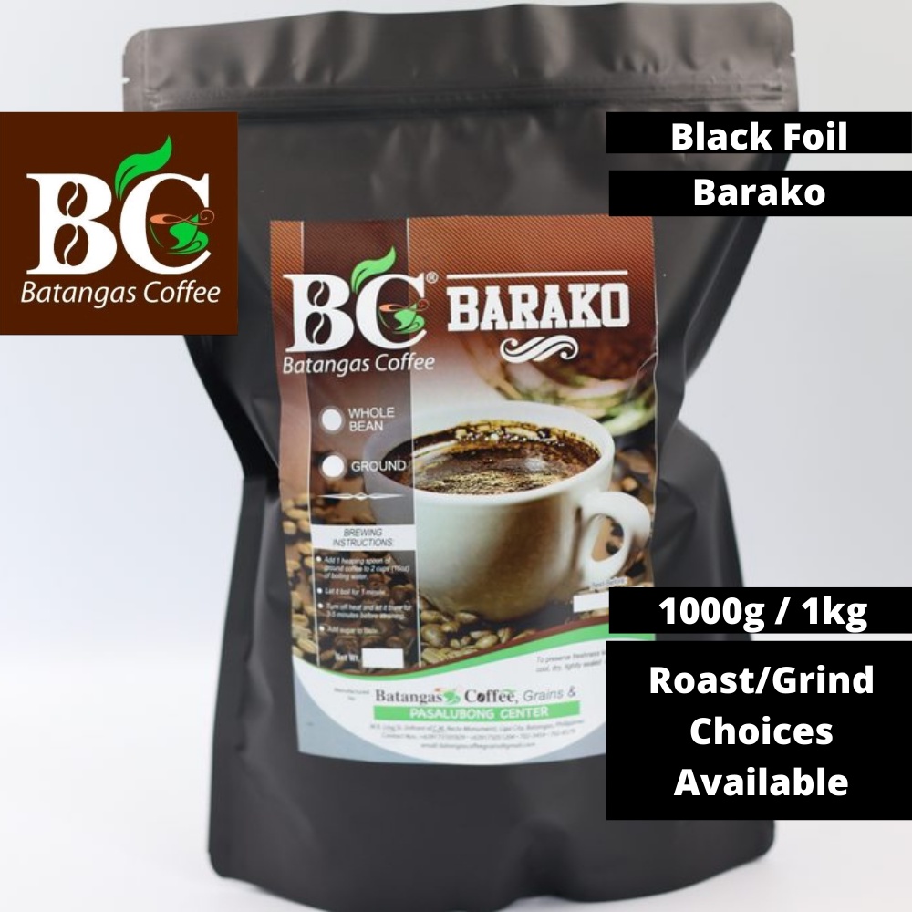 [BC] Kapeng Premium Barako Coffee 1000g / 1kg [Black Foil] | Shopee ...
