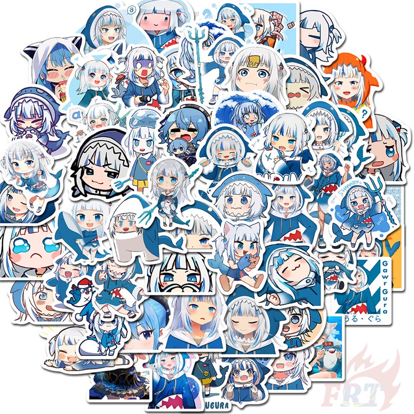 112Pcs/Set Hololive Vtuber Gawr Gura Series B Stickers Fashion DIY ...