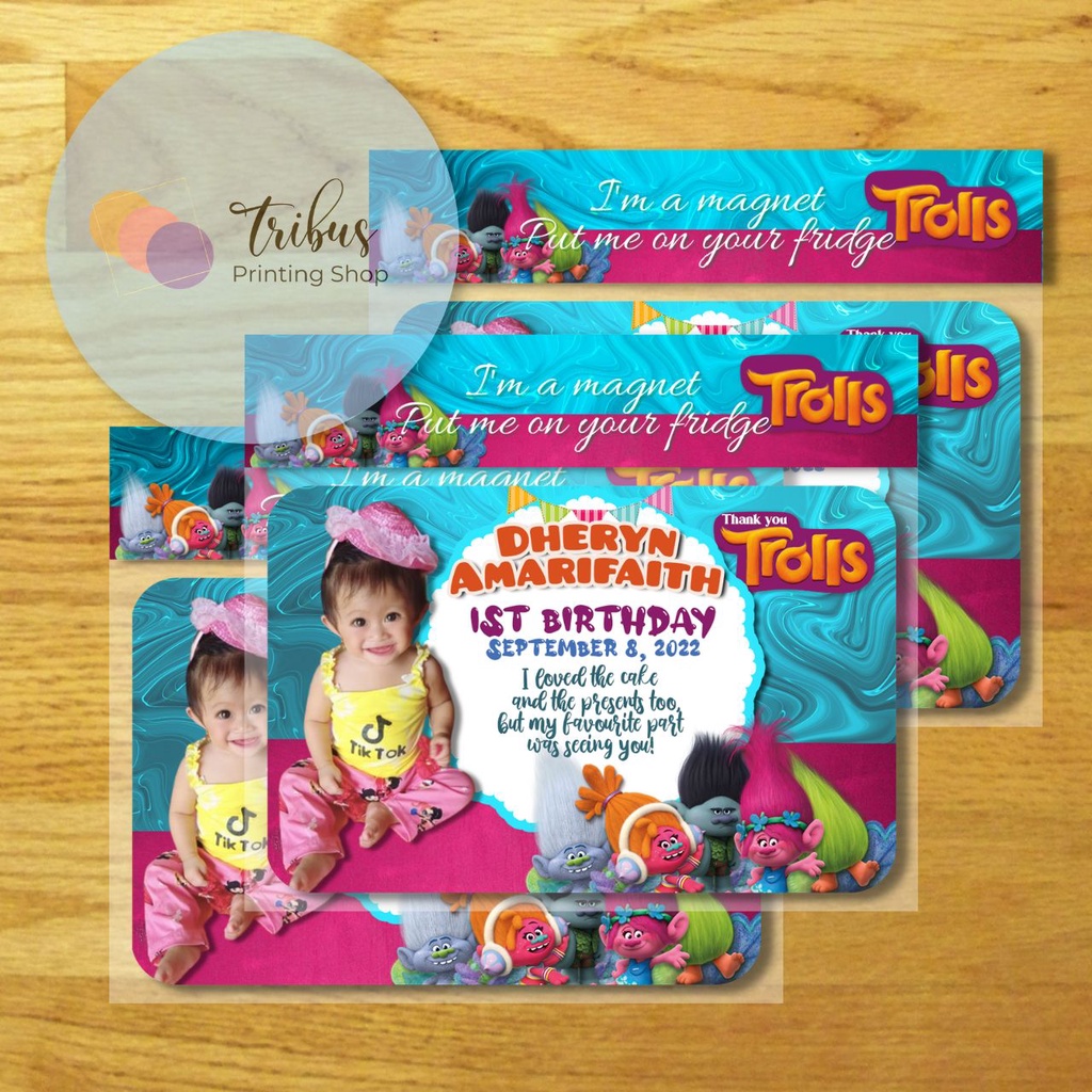 Trolls Ref Magnet Souvenir (Glittery) | Shopee Philippines