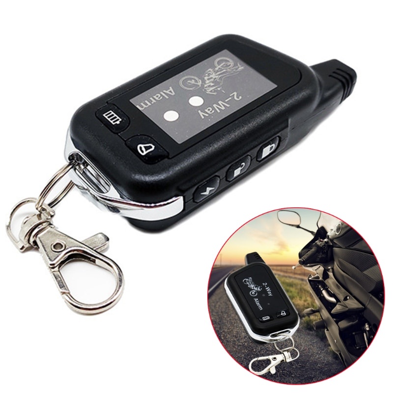 Two Way Motorcycle Alarm System Anti-theft Alarm Systems with Remote ...