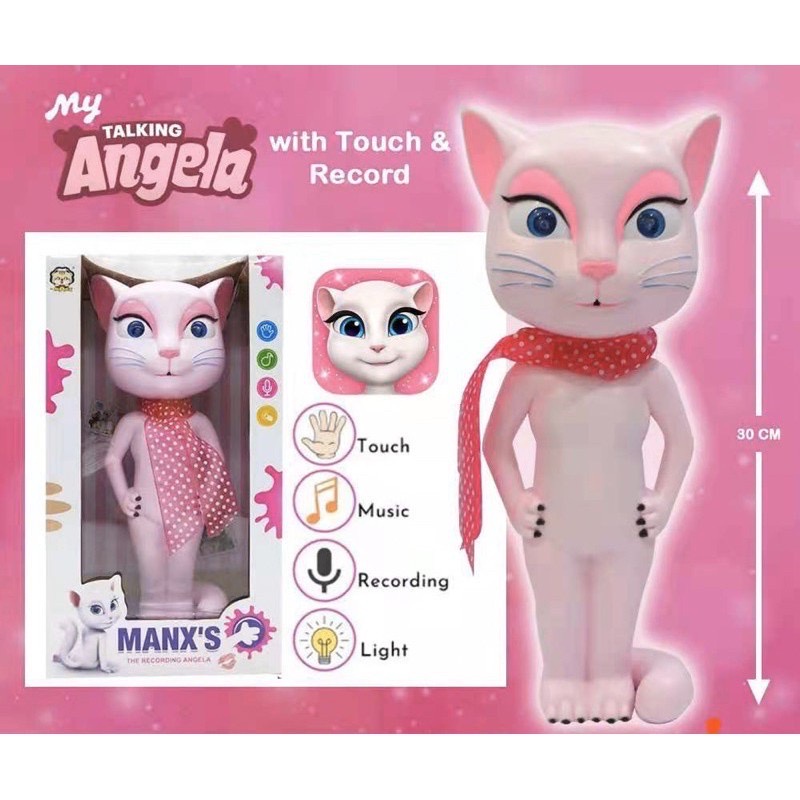 COD AI Touch Talking Angela Manx Recording TALKING TOM Cat Record Sounds Kids Toy Gift best toys ...