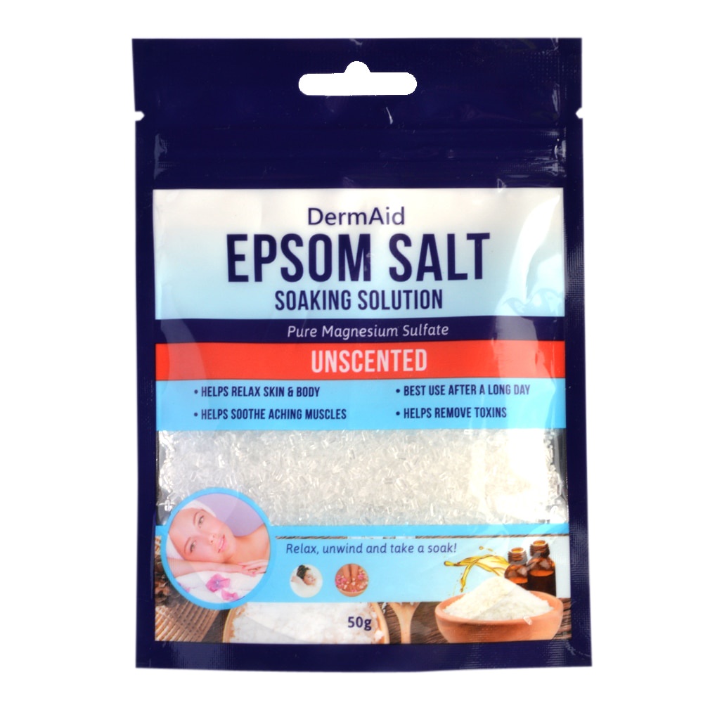 DERMAID Epsom Salt Soaking Solution Unscented 50g | Shopee Philippines