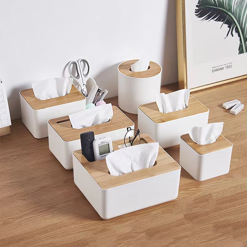 Nordic Wood minimalist tissue box with cover household tissue paper ...