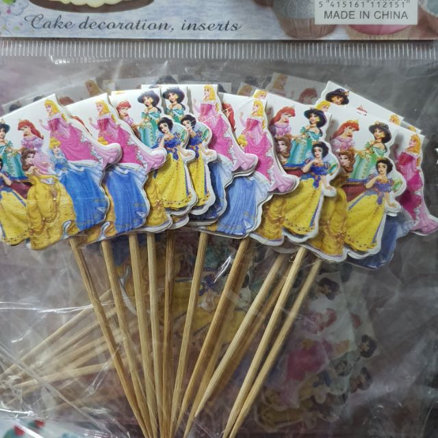 DISNEY PRINCESS / SOFIA THE FIRST CUPCAKE TOOTHPICK TOPPERS (10pcs/pack ...