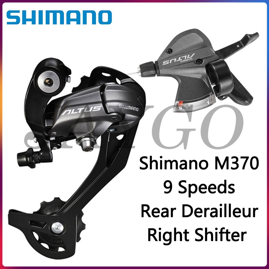 Shimano Altus SL-M370 Shifter RD-M370 Rear Derailleur 3x9-Speed MTB 9-Speed Rear Derailleur Bike ...