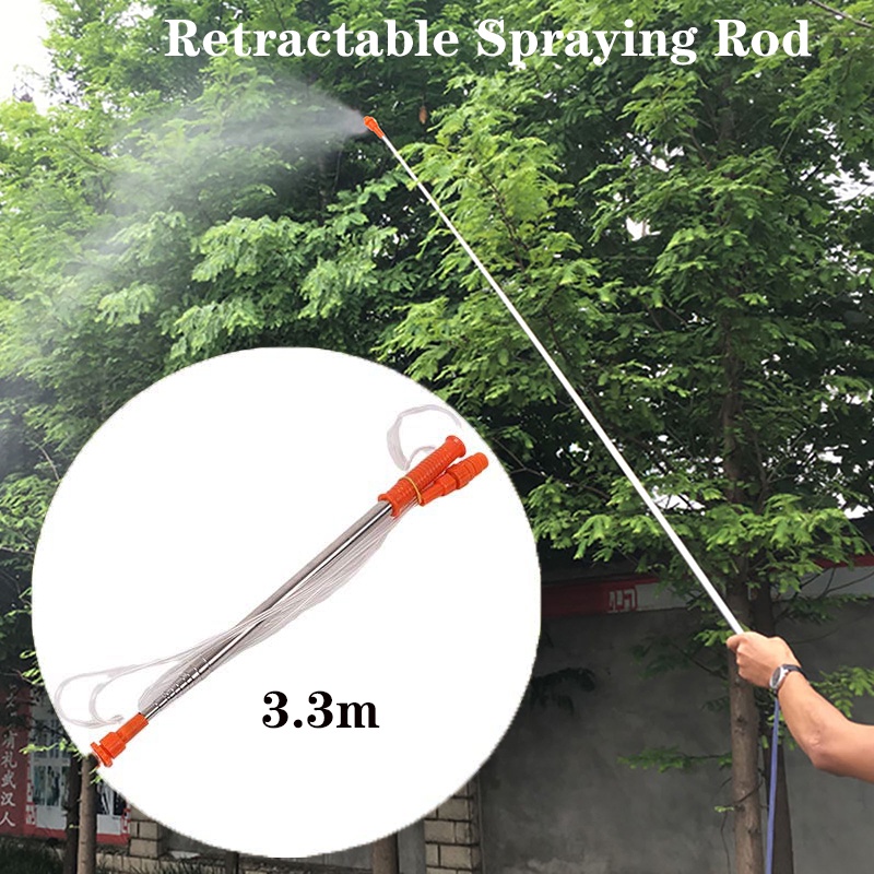 3.3m Retractable Spraying Rod Hand Pressure Sprayer Extension Bar Spray ...