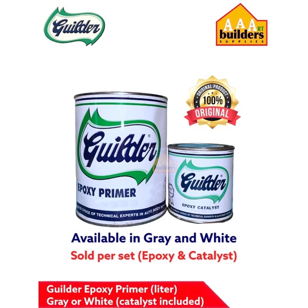 Guilder Epoxy Primer Gray or White (liter) catalyst included | Shopee Philippines