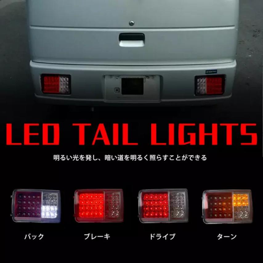 1Pair LED Tail Lamp Assembly for Suzuki Every Van DA64V Transformer ...