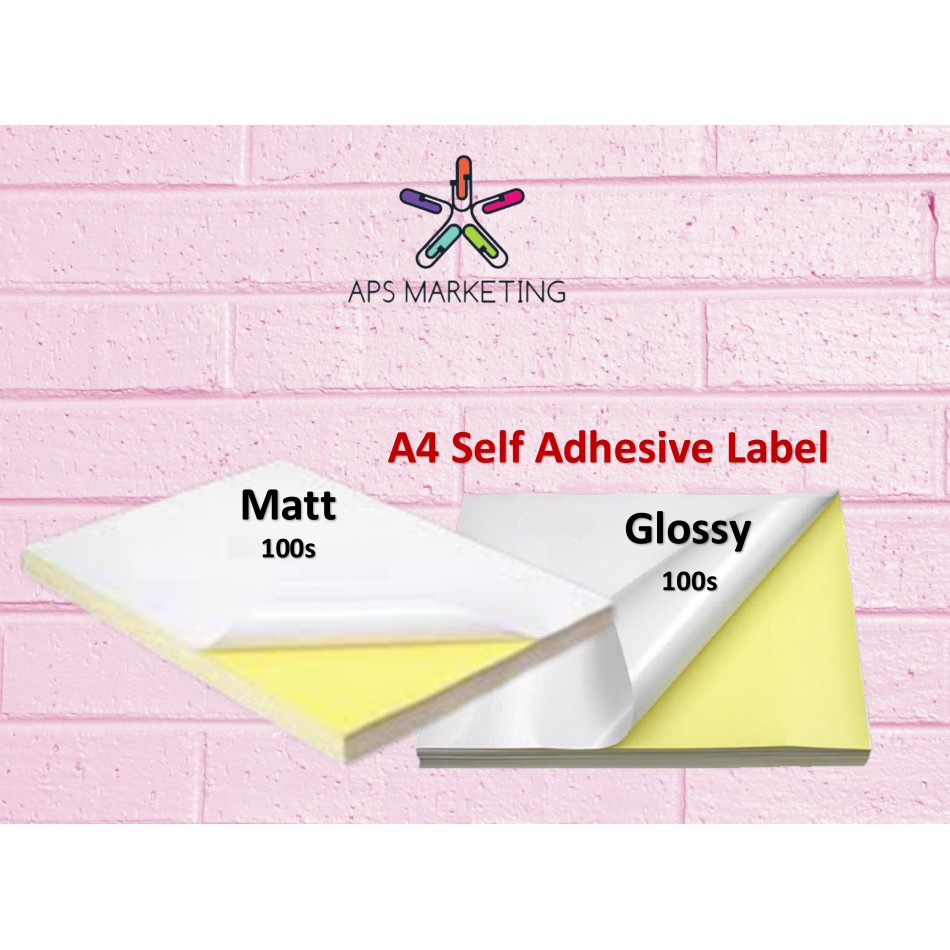 A4 Self Adhesive Label Sticker 100s | Shopee Philippines