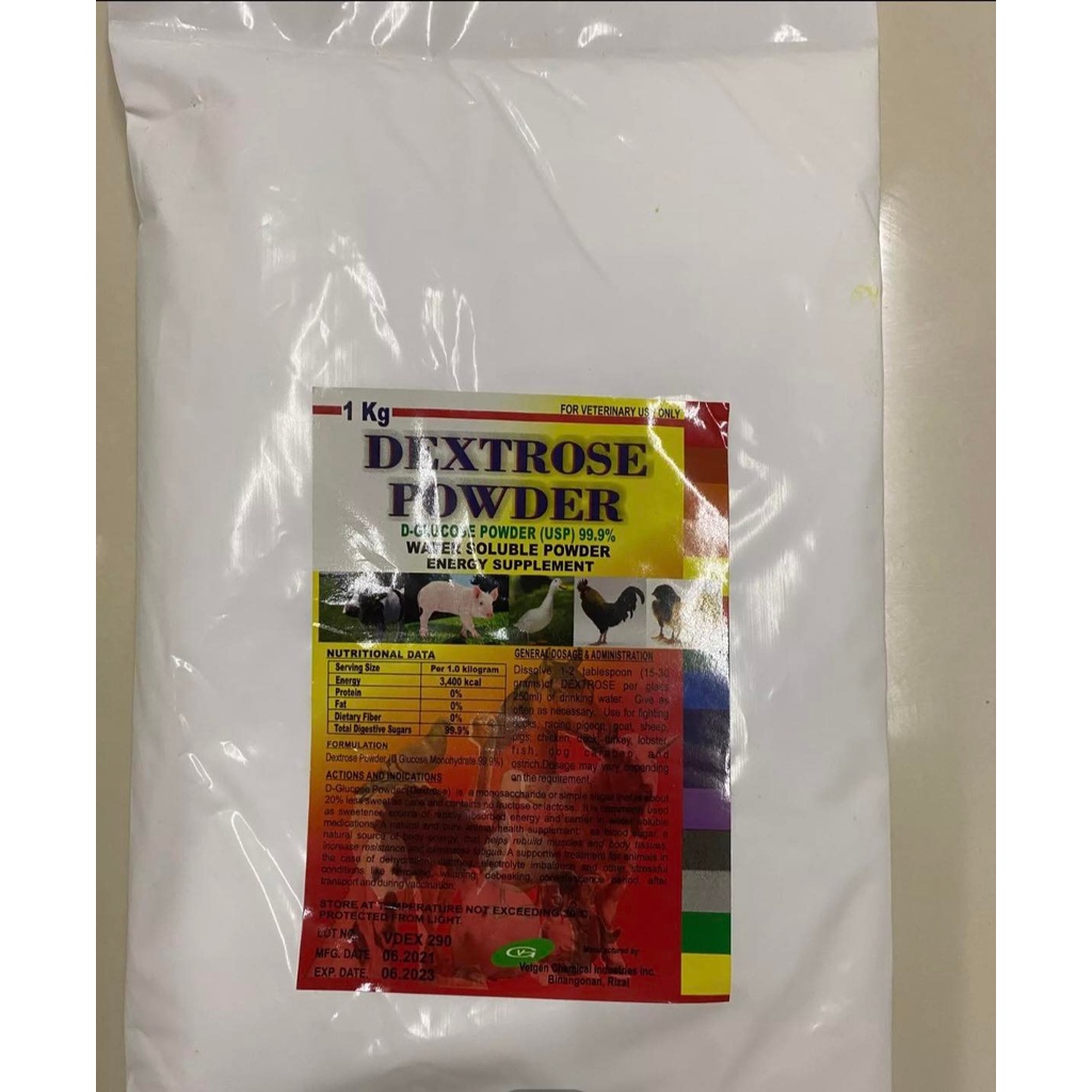 DEXTROSE POWDER 1KG OPAQUE FOR ANIMALS | VETERINARY PRODUCTS | Shopee ...