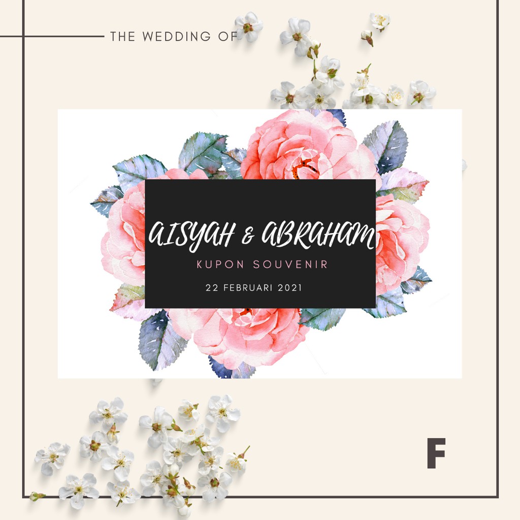 Kupon Wedding Souvenir Card Wedding Souvenir Part 2 | Shopee Philippines