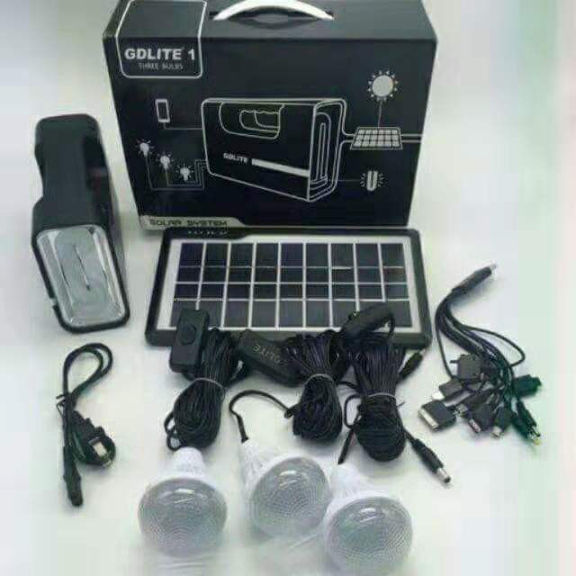 Gdlite Rechargeable And Solar Lightning System | Shopee Philippines