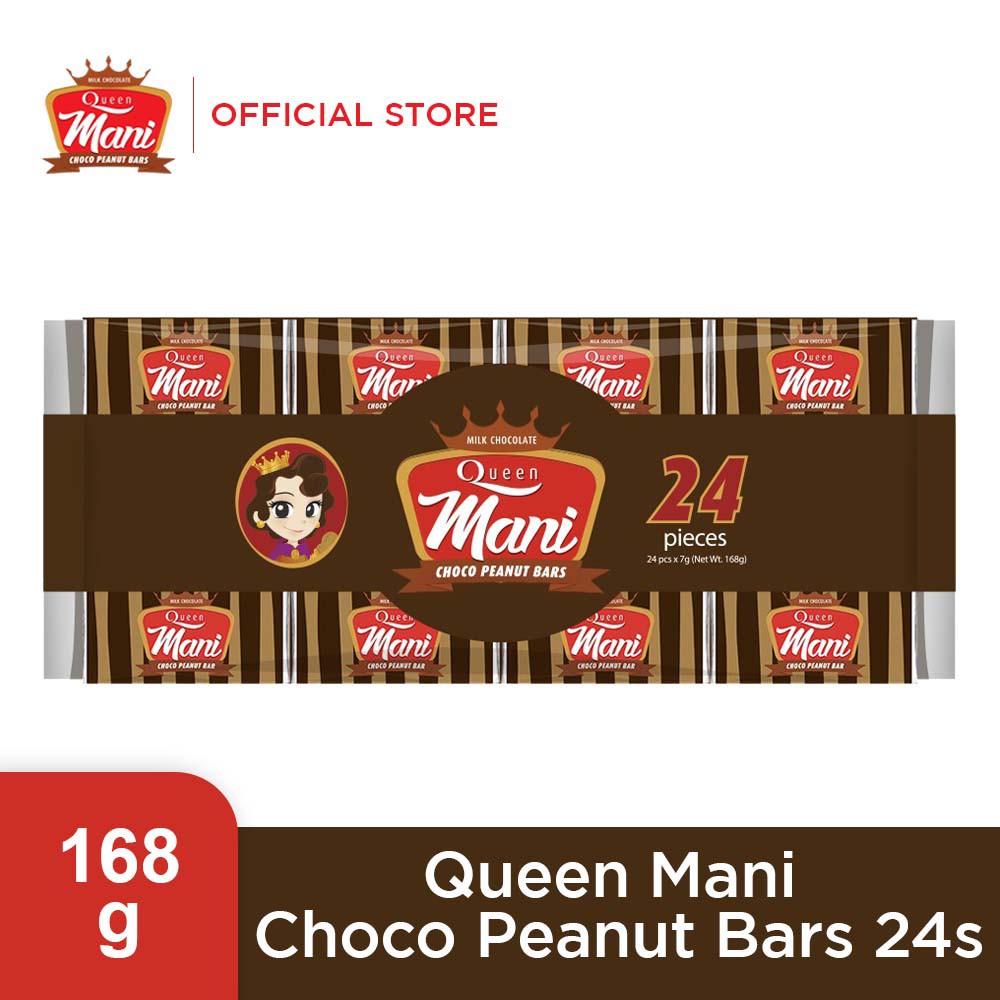 Queen Mani Peanut Choco Bar by 24s | Shopee Philippines