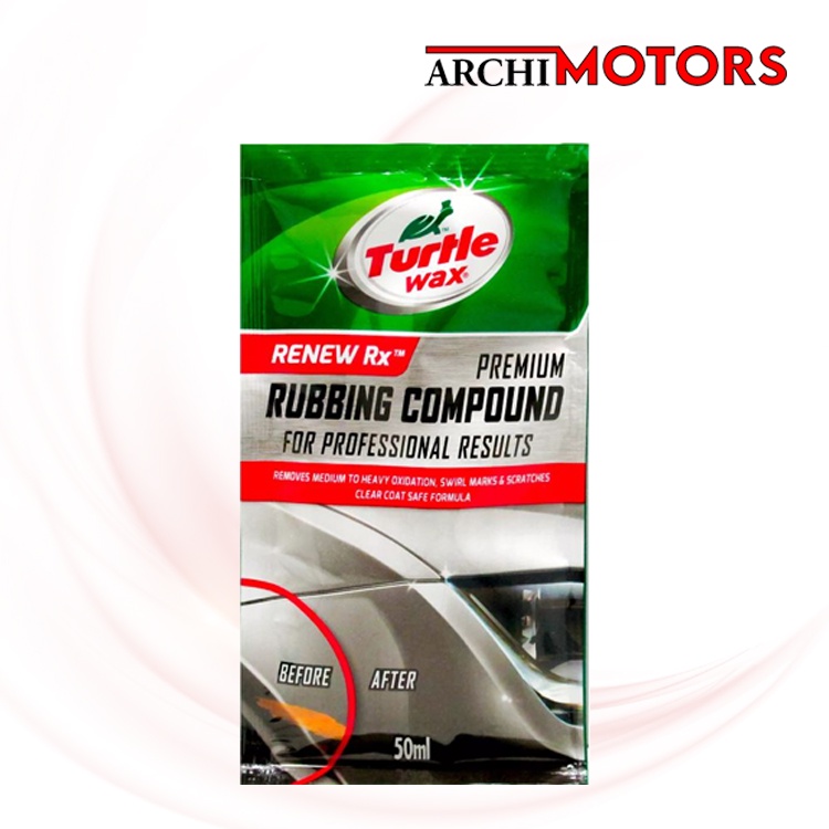 Turtle Wax Rubbing Compound 50ml (sachet) | Shopee Philippines