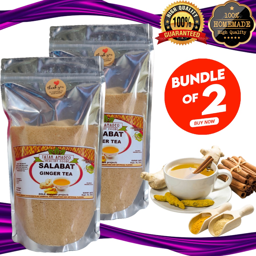 (Bundle of 2) Amadeo Salabat Ginger Tea 350g (Pouch) | Shopee Philippines