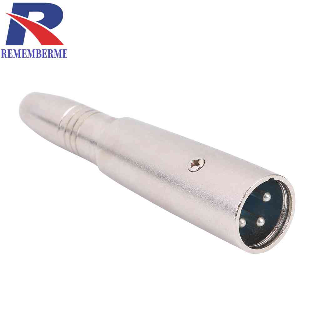 XLR 3Pin Male to 6.35mm Female Stereo Jack Audio Adapter Connector Tip ...
