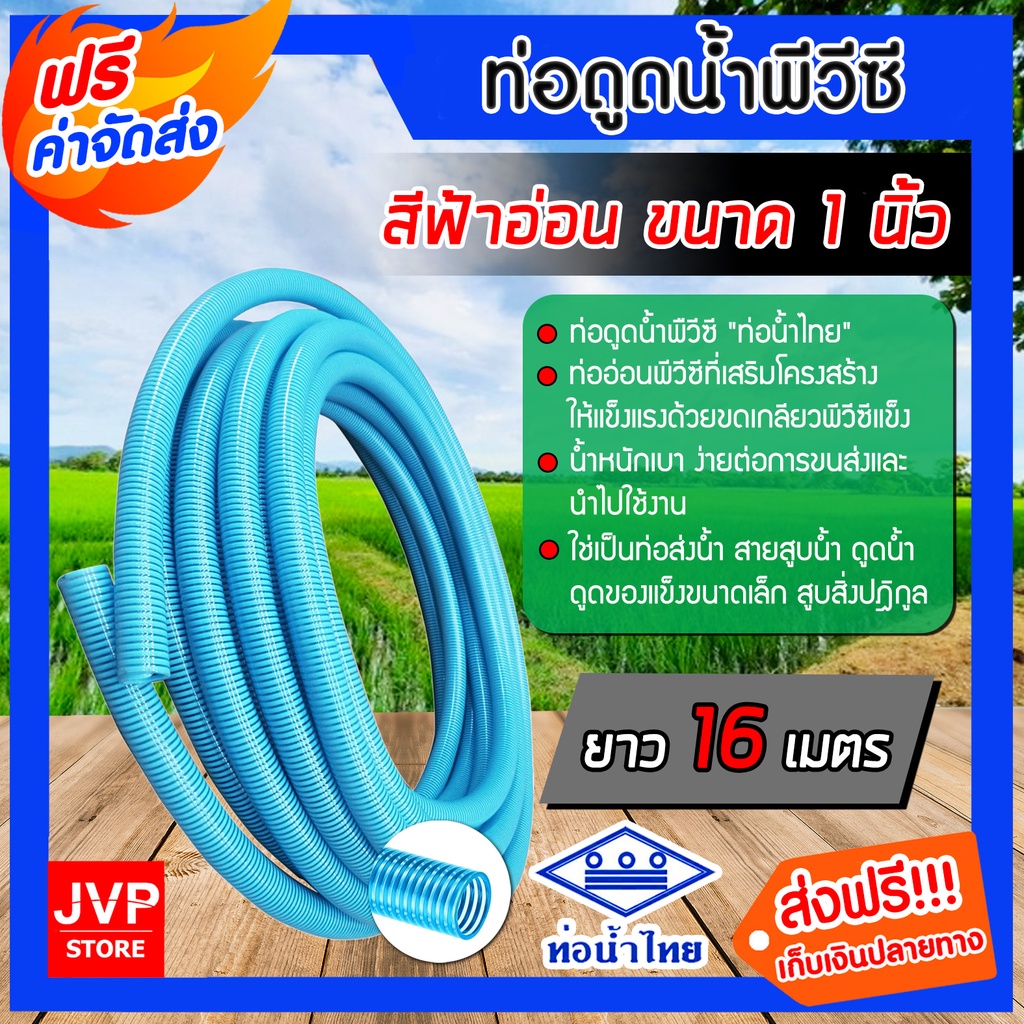 Light Blue Pvc Suction Hose 1 Inch Long 16 Meters Used To Suck Water ...