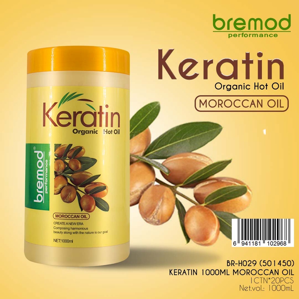 NEW!!!!! Bremod Keratin Organic Hot Oil 1000ml | Shopee Philippines
