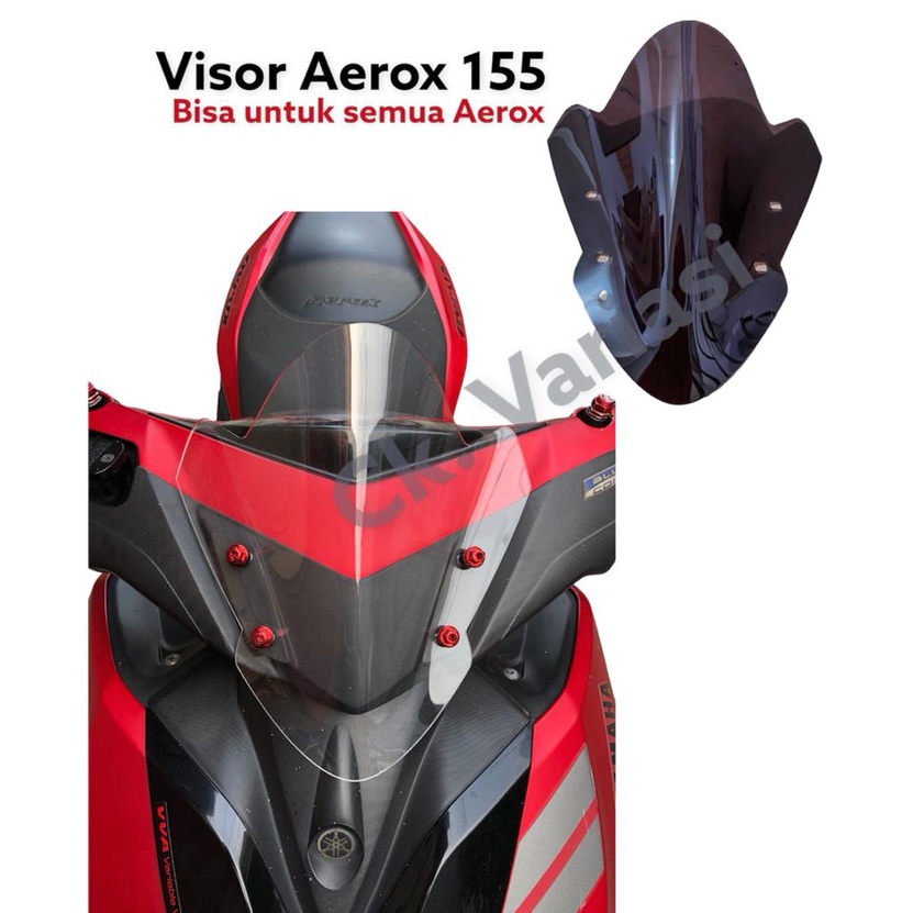 Visor AEROX 155 WINDSHIELD YAMAHA AEROX 155 Height 26CM YAMAHA ALL NEW ...