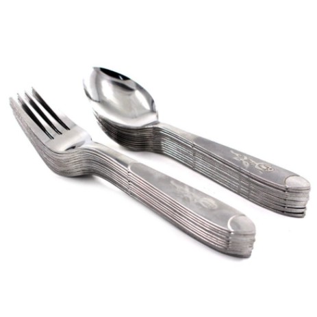 Stainless Steel Spoon And Fork 12pcs/Pack | Shopee Philippines