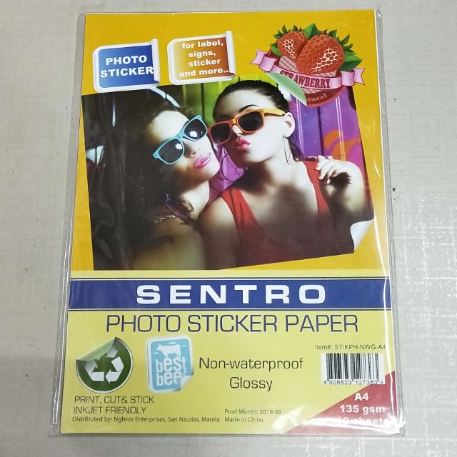 Photo sticker paper A4 3pack x10pcs | Shopee Philippines
