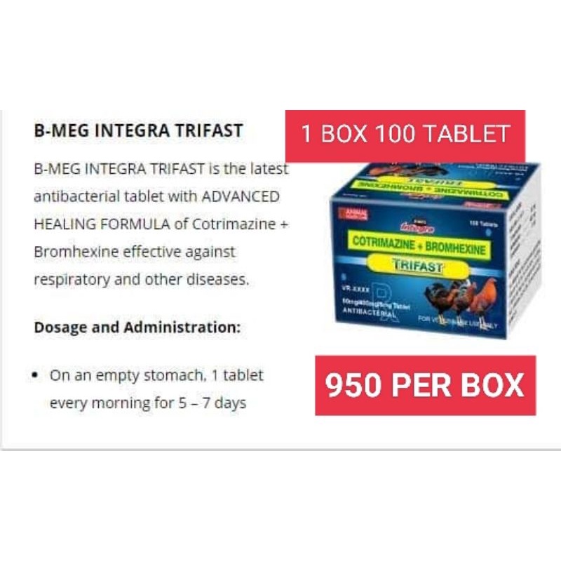 TRIFAST 1 BOX (100 TABLET) | Shopee Philippines