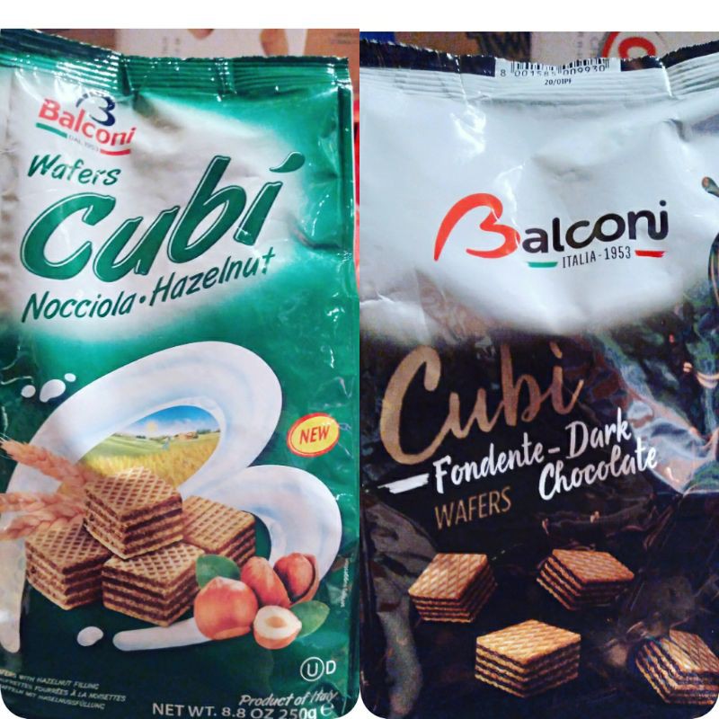 Balconi Wafers Cubi 250g black | Shopee Philippines
