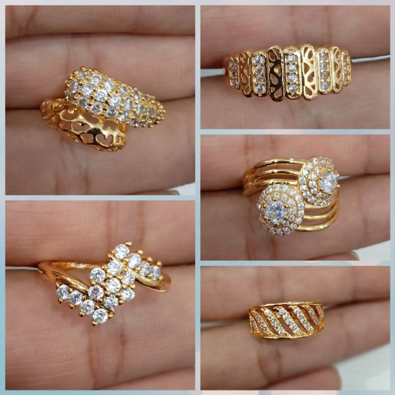 MATA Xcrw.00.women's Gold Plated Ring With zircon Eye. | Shopee Philippines
