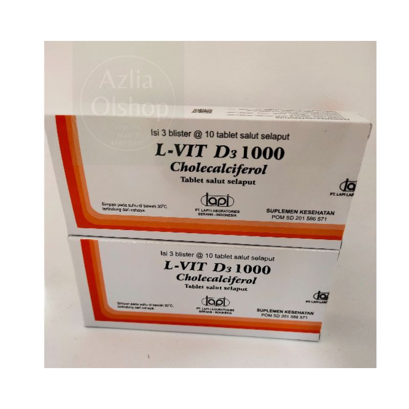 L Vit D3 1000 Per Box Contains 30 Tablets / Vitamin D | Shopee Philippines