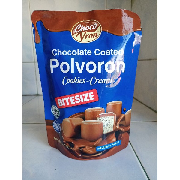 CHOCOVRON - 20 Pcs Chocolate Coated Polvoron COOKIES AND CREAM | Shopee ...