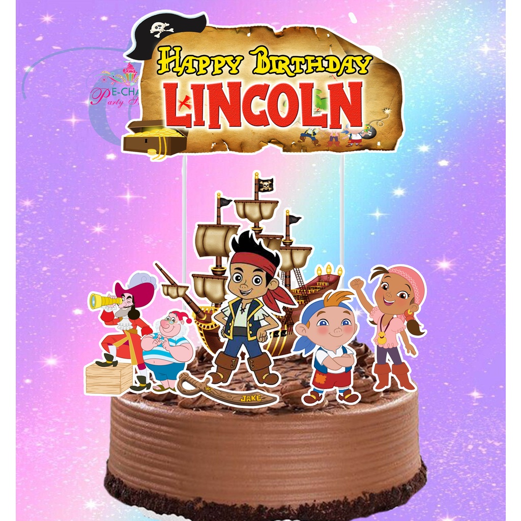 E-Chad_Jake_&_the_Neverland_Pirates theme cake topper | Shopee Philippines