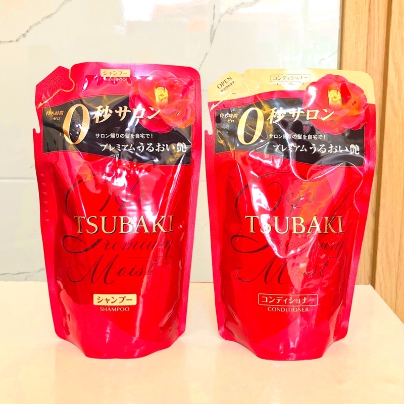 Shiseido Tsubaki Premium Moist Shampoo and Conditioner Set Refill ...