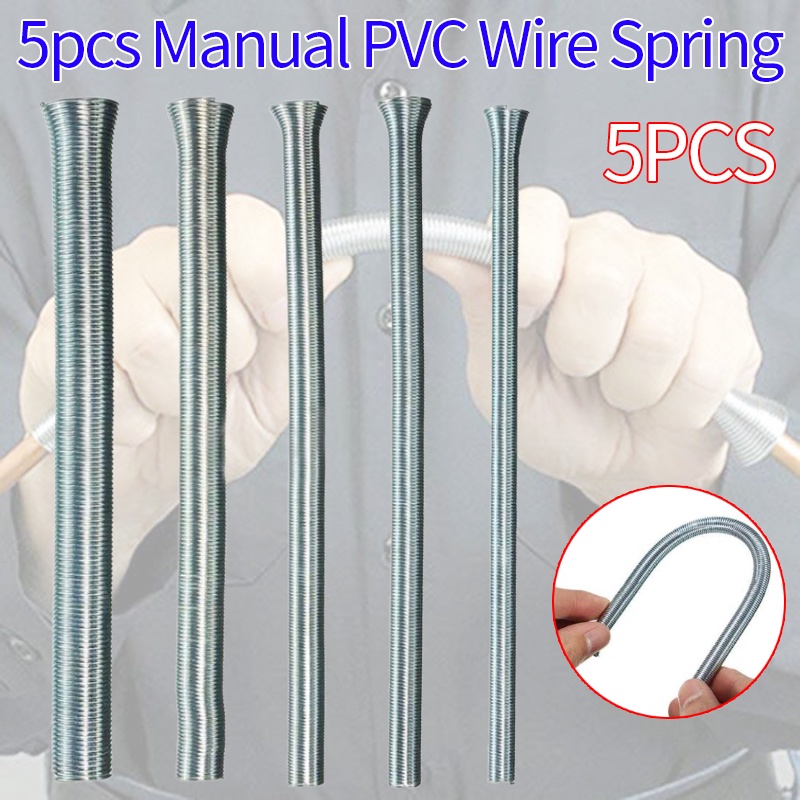 5Pcs/set Manual PVC Wire Spring Pipe Bender Curve Springs Tube Bending ...