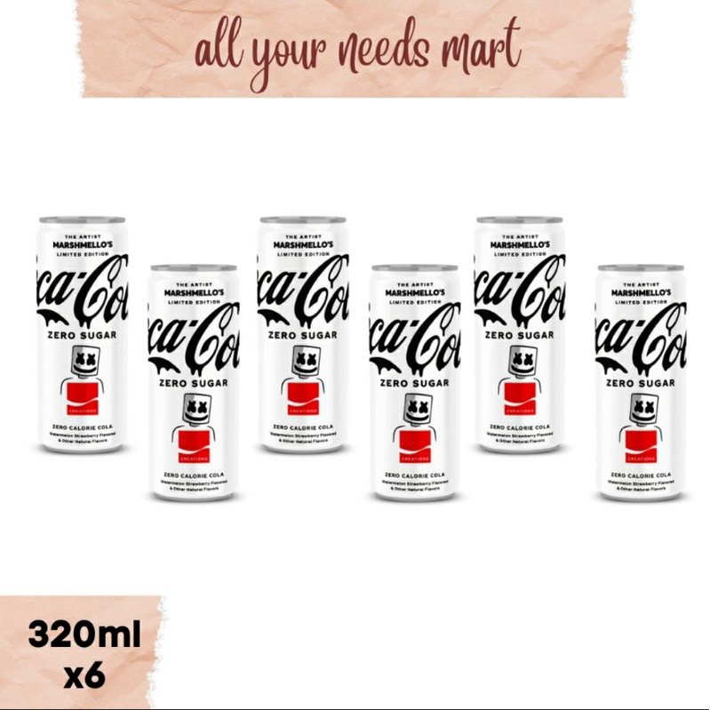 Coca-Cola ♡ The Artist Marshmello's ♡ Zero Sugar ♡ Watermelon ...