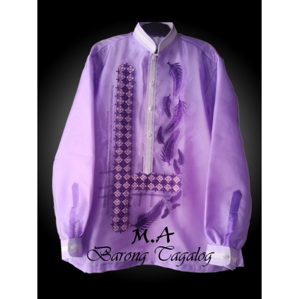 Purple Barong Tagalog | Shopee Philippines