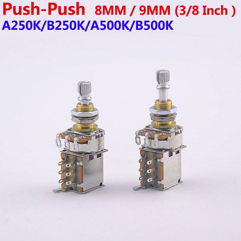 PF-【Made in USA】1 Piece Brass Shaft Push Push Pot Potentiometer For ...