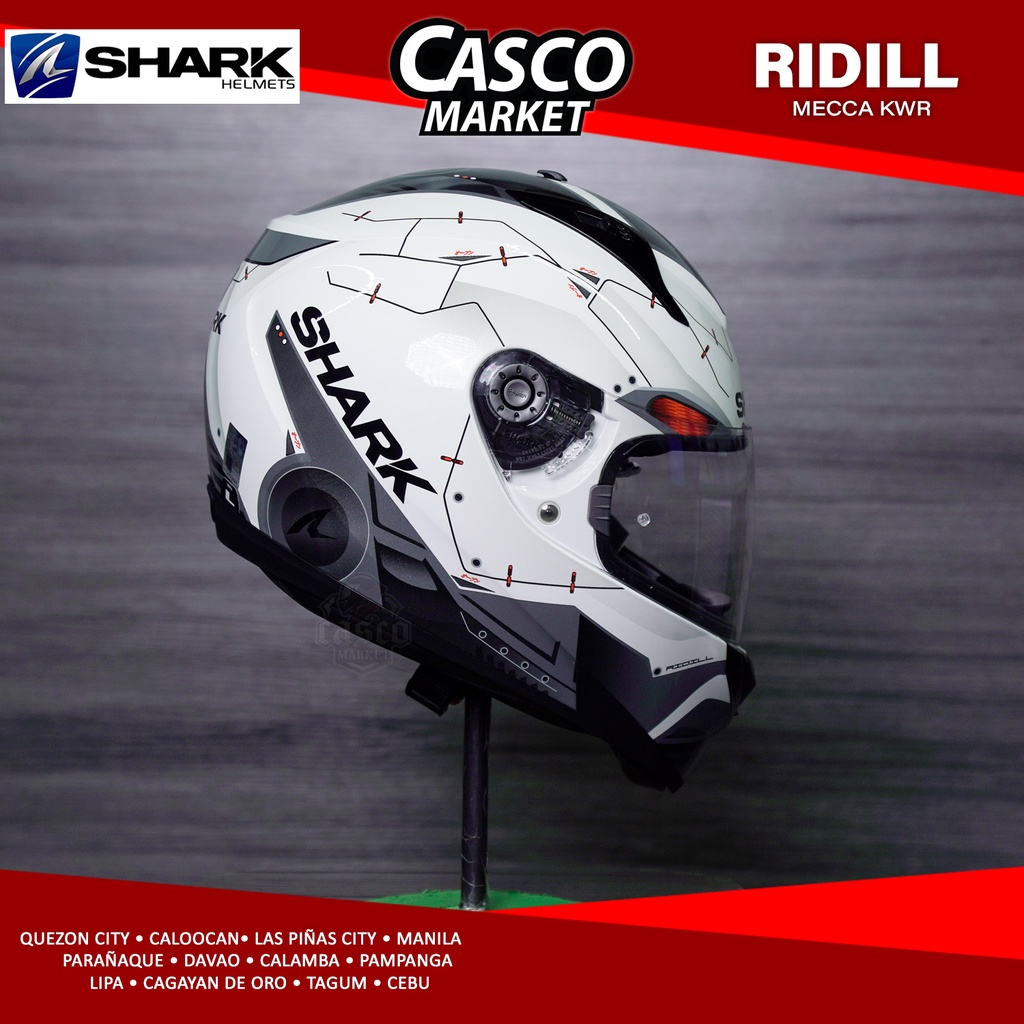 SHARK RIDILL 1.2 MECCA FULLFACE DUAL VISOR MOTORCYCLE HELMET | Shopee ...