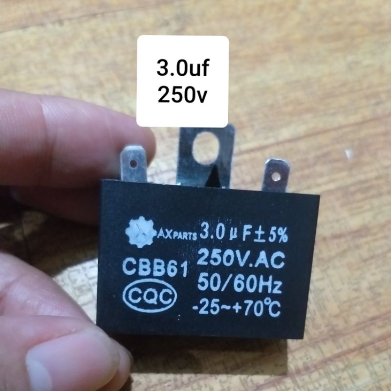 3.0uf 250v capacitor for fan 1 piece | Shopee Philippines